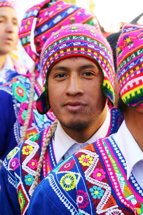 Peruvian Dancer In Traditional Dress At The Annual Fiesta Del Cusco