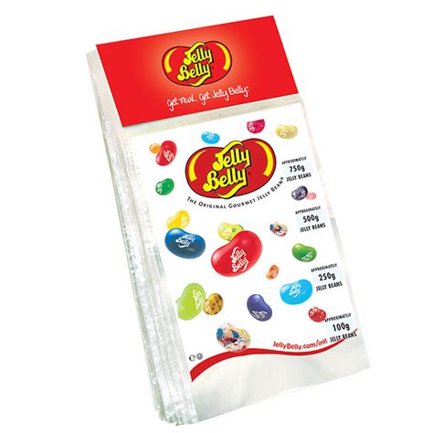 Wholesale Jelly Belly Tear Off Empty Candy Bags 1000 Count Bulk