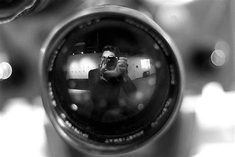 Self Portrait Camera Lens Reflect Reflection Photography
