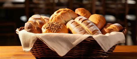 Various Bread Types In The Restaurant S Interior Basket 27898492 Stock