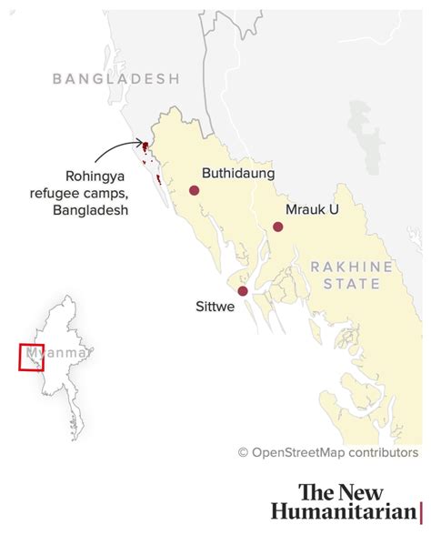 Acaps Myanmar Rakhine State 10000 Civilians Fled To 41 Off