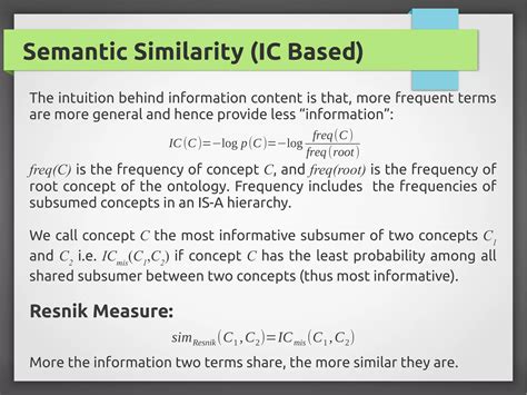 Information Retrieval Using Semantic Similarity Ppt