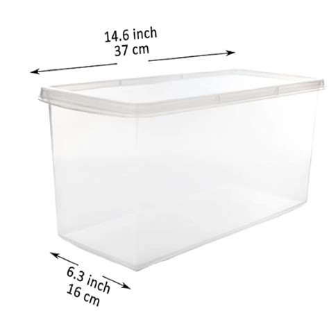 Plastic Bread Container Reusable Bread Storage Containers Clear Food Storage Containers 180oz