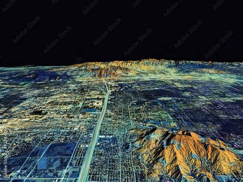 Technical Aerial Visual 3d Lidar Gis Aerial Map Satellite Scan Model