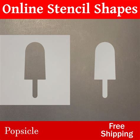 Reusable Popsicle Mylar Stencil Plastic Art Template Etsy
