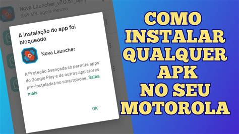 Motorola Não Instala Apk Como Resolver Fácil Youtube