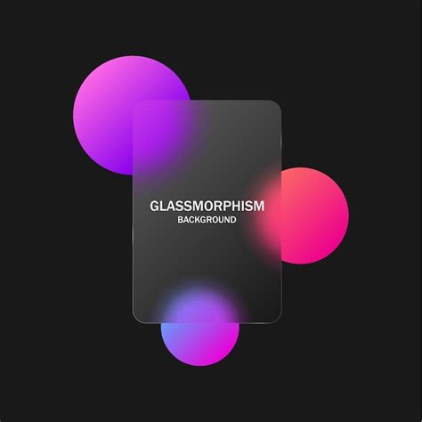 Premium Vector Glassmorphism Background Banner Vector Abstract