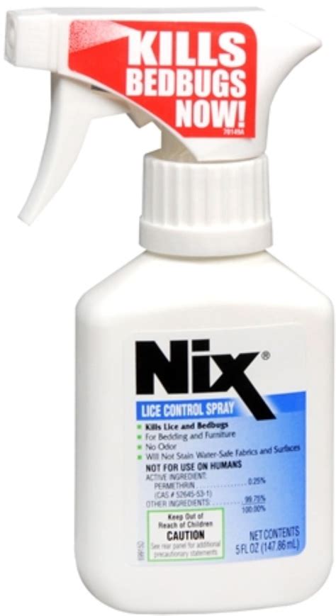 3 Pack Nix Lice And Bed Bug Control Spray For Home Bedding And Furniture