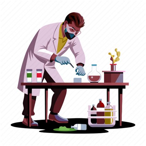 Forensic Chemist Lab Experiment Analyst Pharmacist Icon Download
