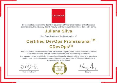 Certified Devops Professional Cdevops™ Chartered Institute Of