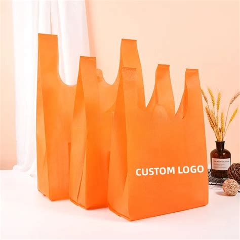 Non Woven Shopping Bags Wholesale Custom Logo For Supermarket