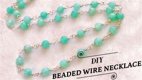 Jewelry Diy Beaded Necklace Wire Wrapping Jewelry Tutorial How To