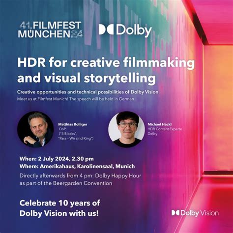 Michael Hackl On Linkedin Hdr Dolbyeurope Dp Cinematography Munich