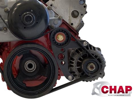 New Ls Truck Spacing Low Mount Alternator Bracket Lsx Ls1 Ls6 Circles Black Chap Performance