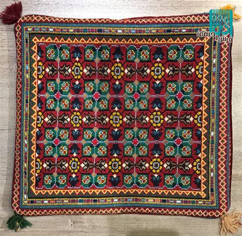 جفت کوسن گلیم سوزنی سیرجان طرح نگار فرش رحیمی