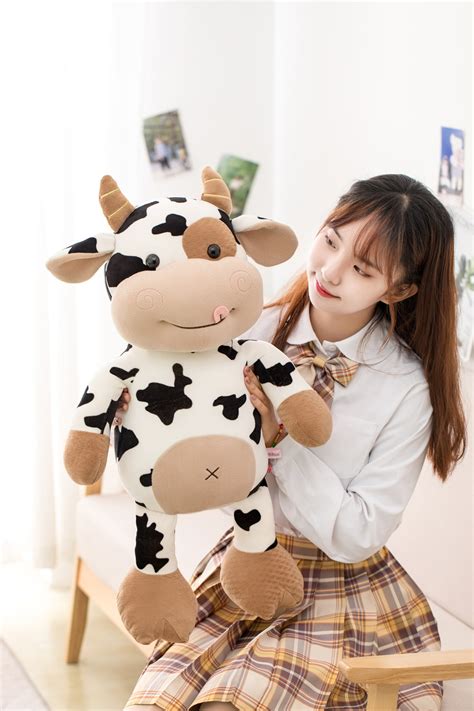 New Plush Cow Toy Cute Cattle Plush Stuffed Animals Cattle Soft Doll