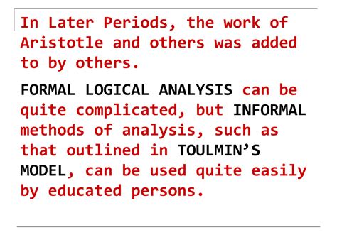 Solution Critical Analysis Toulmin Model Powerpoint W Examples Am