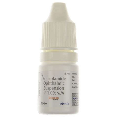 Brinzox Gel Brinzolamide Ophthalmic Suspension Ip 5 Ml Packaging Size 5ml At ₹ 413bottle In