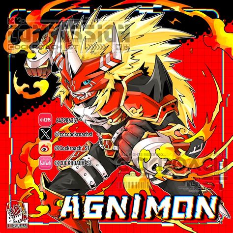 Agnimon Digimon Drawn By Ccccockroachst Danbooru