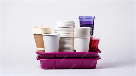 Premium Ai Image Plastic Objects Isolated On White