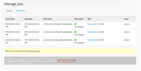 Csv Export Documentation Version 23 Atom Open Source Archival