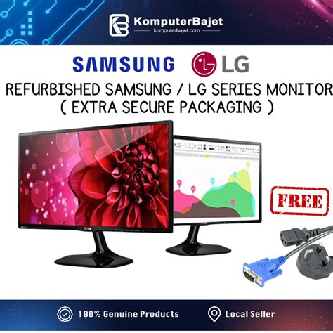 SAMSUNG LG HDMI COMPATIBLE MONITOR REFURBISHED With Warranty MONITOR MURAH CCTV MONITOR