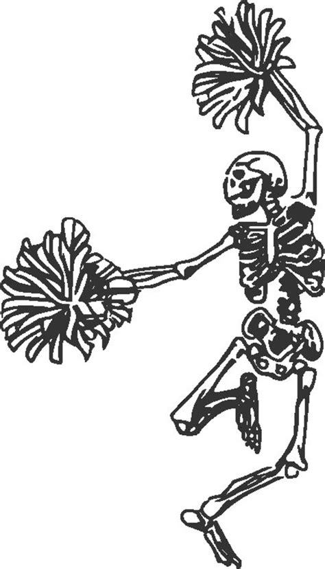Skeleton Cheerleader Svg Halloween Svg Cheer Mom Svg Halloween Trick Or Treat Skeleton Dance Svg