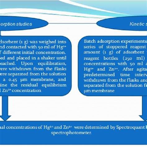 An Outline Of The Batch Adsorption Experimentations Undertaken