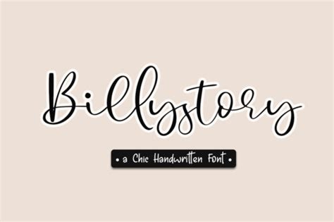 Billystory Handwritten Font Download Fonts