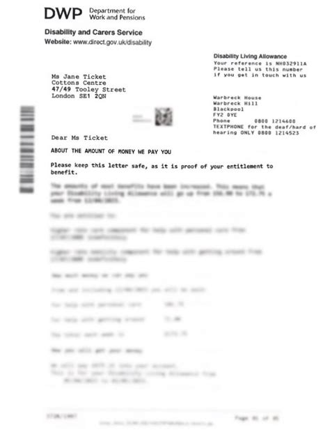 How Do I Submit Disability Living Allowance Dla Letter As Evidence Of