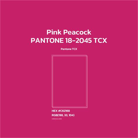 Pantone 18 2045 Tcx Pink Peacock Complementary Or Opposite Color Name
