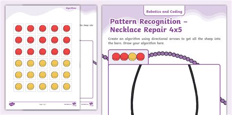 Robotics And Coding Magic Pattern Recognition Moms Necklace