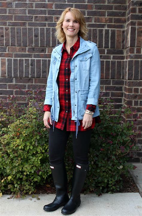One Red Plaid Button Up Shirt 3 Ways To Wear It Mom Fabulous
