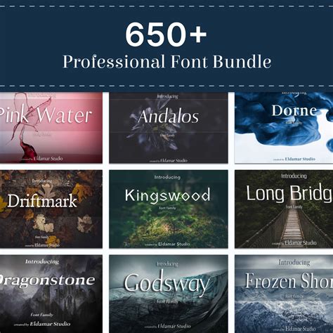 200 Unique Fonts Bundle Masterbundles