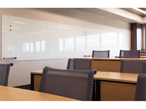 Clarus Float 4x8 Magnetic Magnetic Glass Board W Concealed Mounting