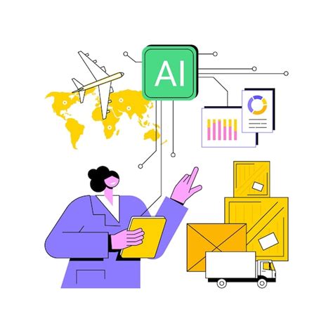 Premium Vector Ai Forecasting For Efficient Supply Chain Abstract
