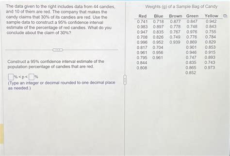 solved the data given to the right includes data from 44