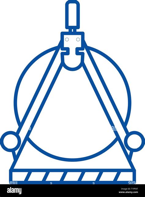 Engineering Calculation Line Icon Concept Engineering Calculation Flat
