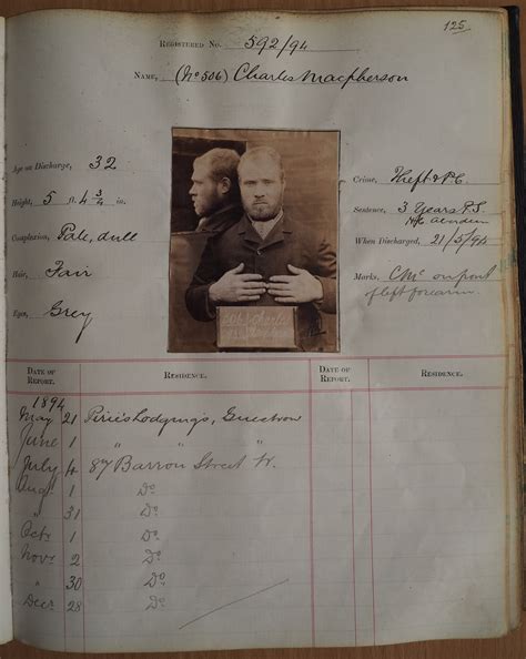 Criminal Portraits Charles Macpherson The Daring Street Robbery In