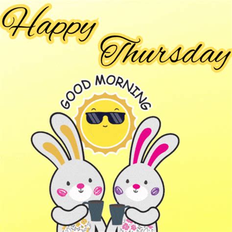 Good Morning Happy Thursday Animated 