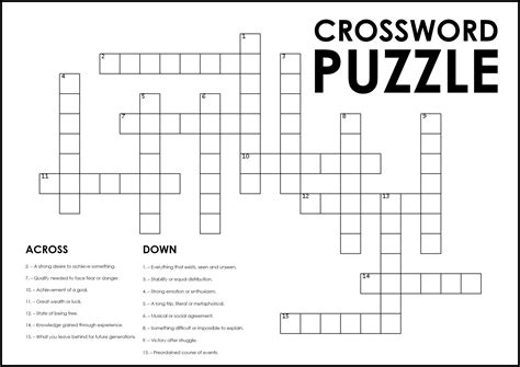 Online Printable Crossword Puzzle Maker Wasease