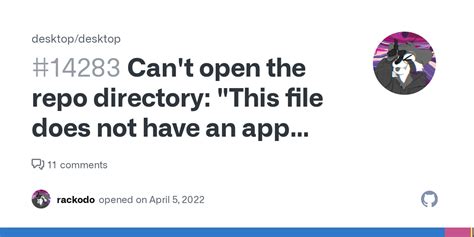 Cant Open The Repo Directory This File Does Not Have An App Associated · Issue 14283