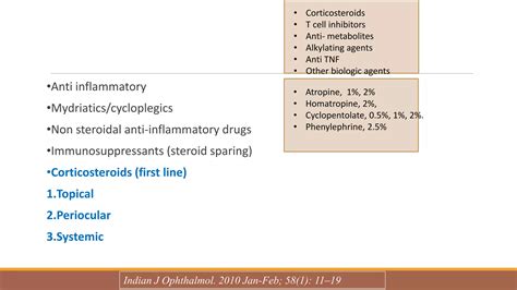 Uveitis Workup And Management Pptx