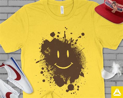 Forrest Gump Mud Splatter Smiley Face Tee Have A Nice Day Shirt Etsy