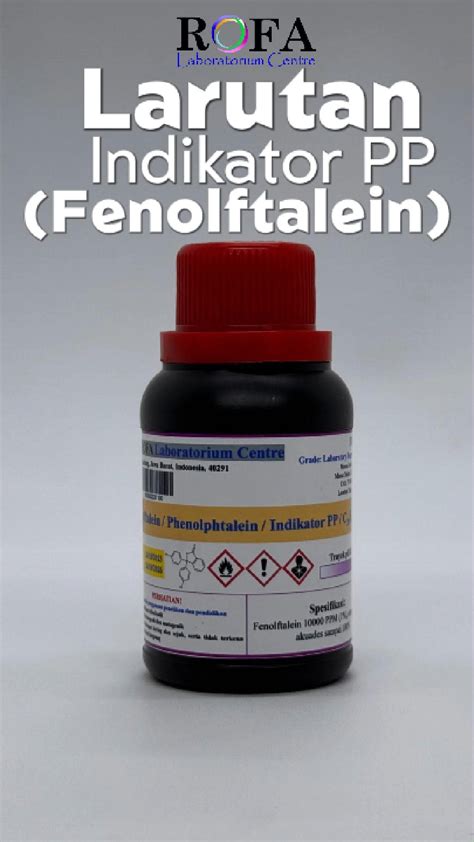 Larutan Fenolftalein Phenolphthalein Solution Indikator Pp
