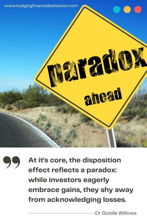 The Disposition Effect Nudging Financial Behaviour