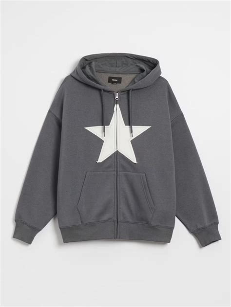 Diy Grey Hoodie With White Star
