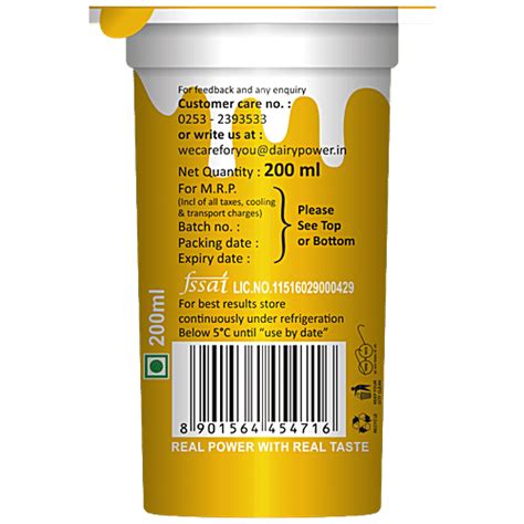 Buy Dairy Power Mango Lassi Refreshing Creamy Texture Online At Best