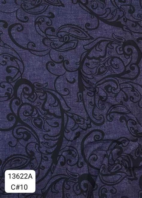 13622a 60 Lycra Denim Flock 60 Meter Ssh Textile Pemborong Kain Korea
