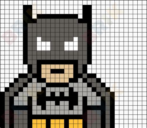 Minecraft Pixel Art Templates Batman